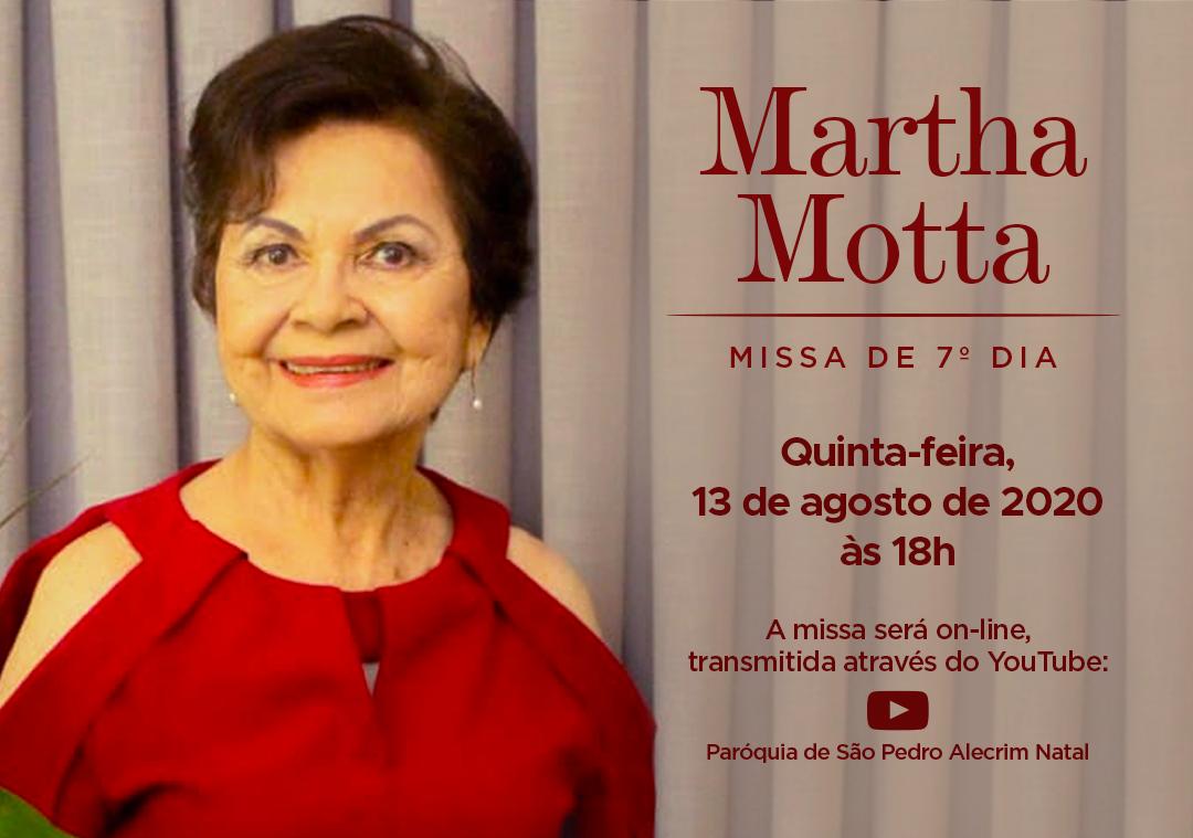MISSA DE 7° DIA EM MEMÓRIA DE MARTHA MOTTA – Hilneth Correia